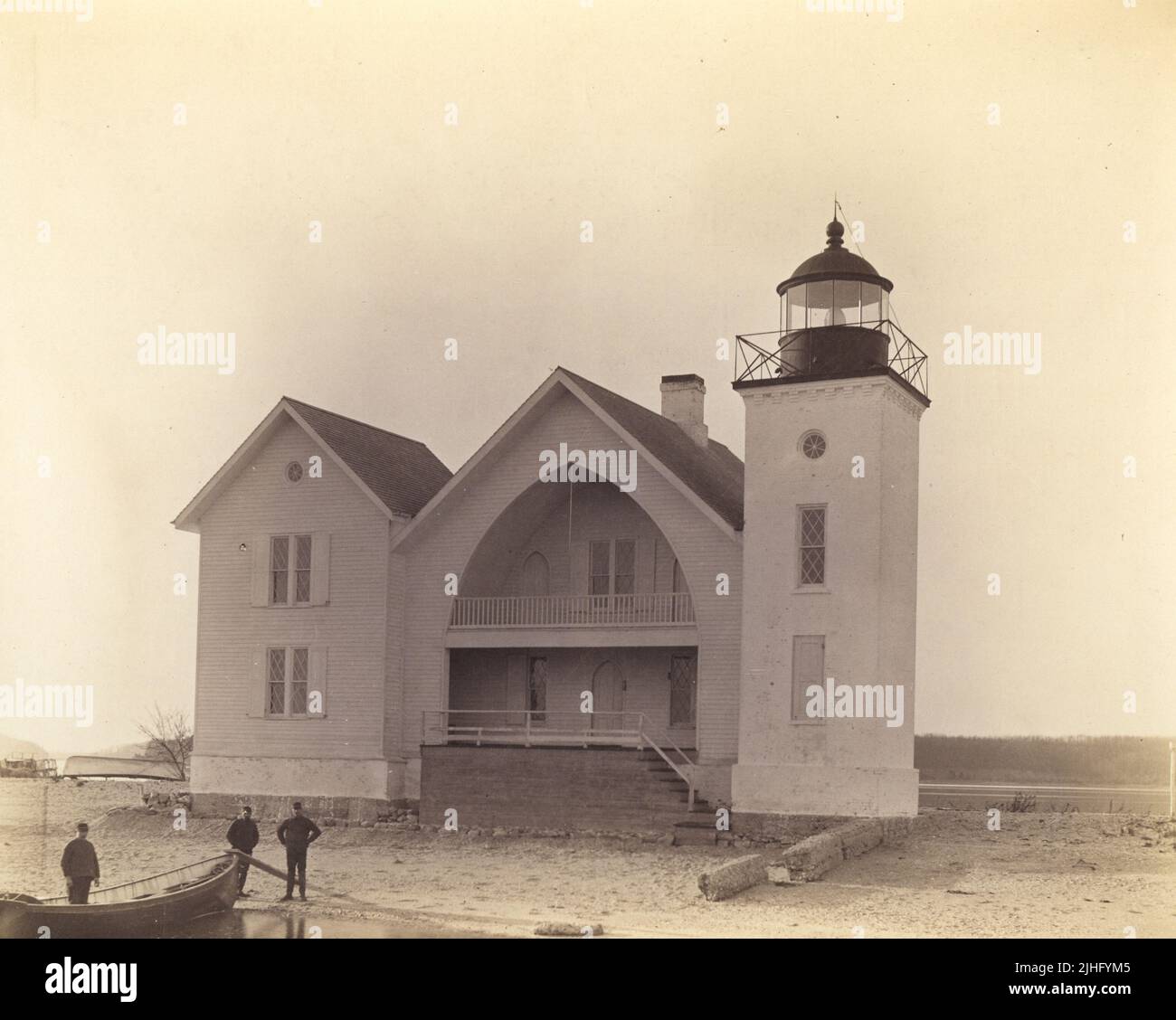 New York - Lloyds Harbor. Lloyds Harbor Light Station, New York Stock ...