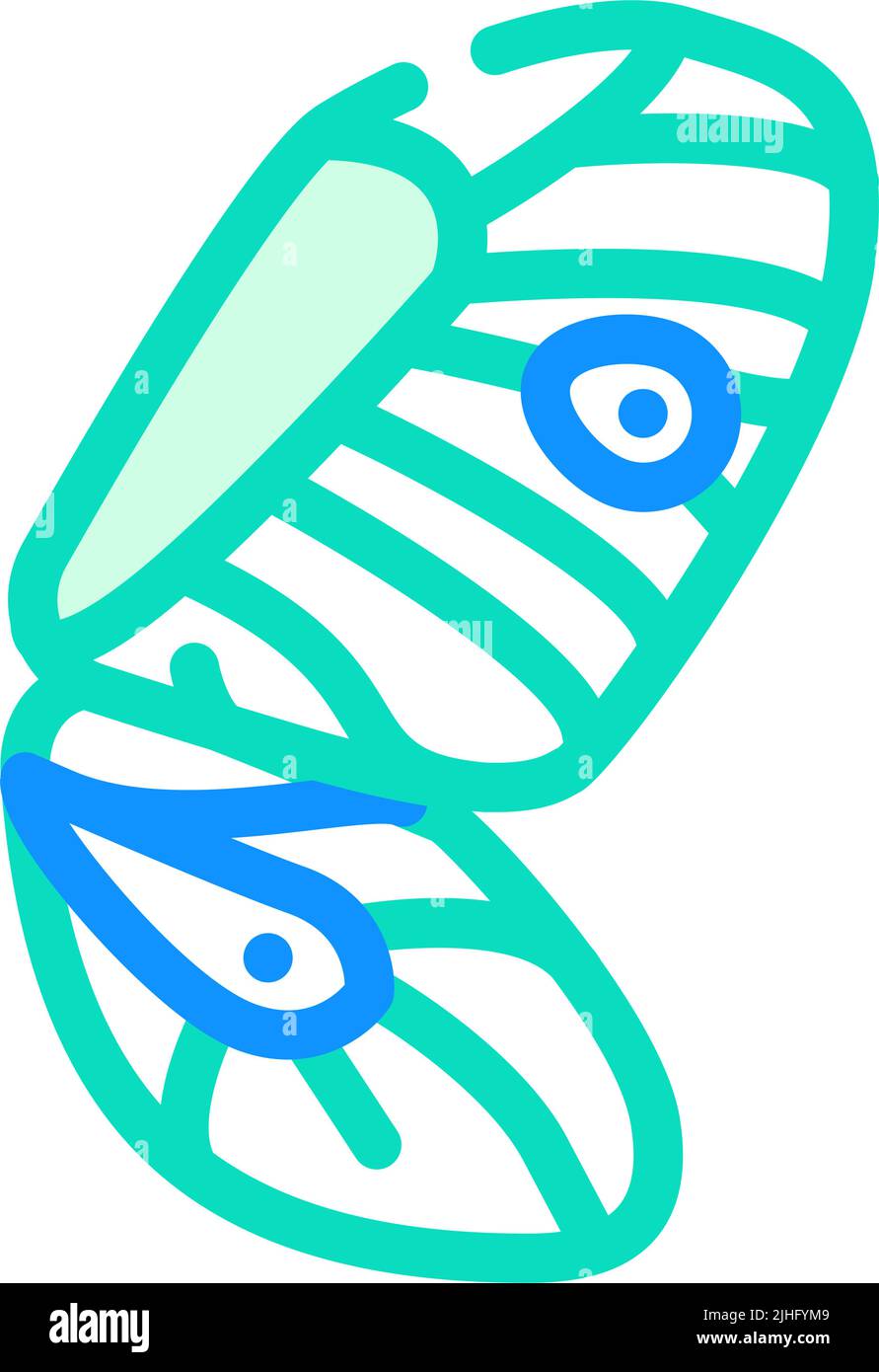 butterfly wing color icon vector illustration Stock Vector Image & Art ...