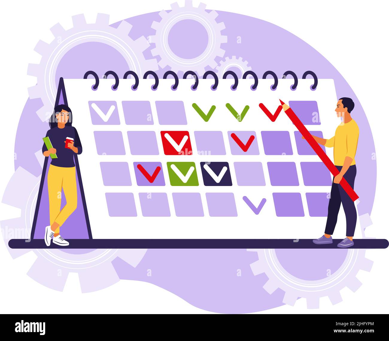 Timing and project scheduling. Concept of time management, work ...