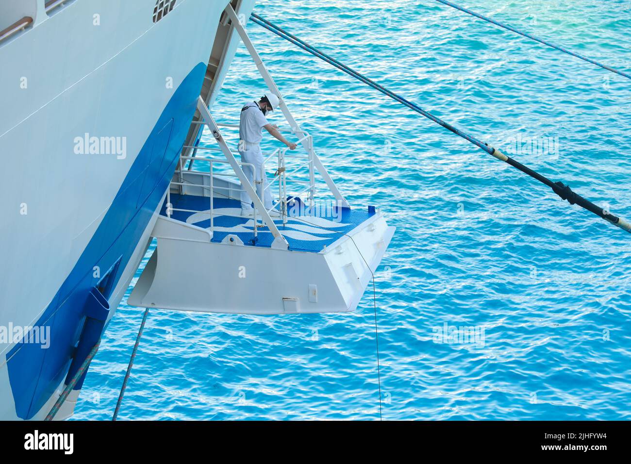 Berthing officer hi-res stock photography and images - Alamy