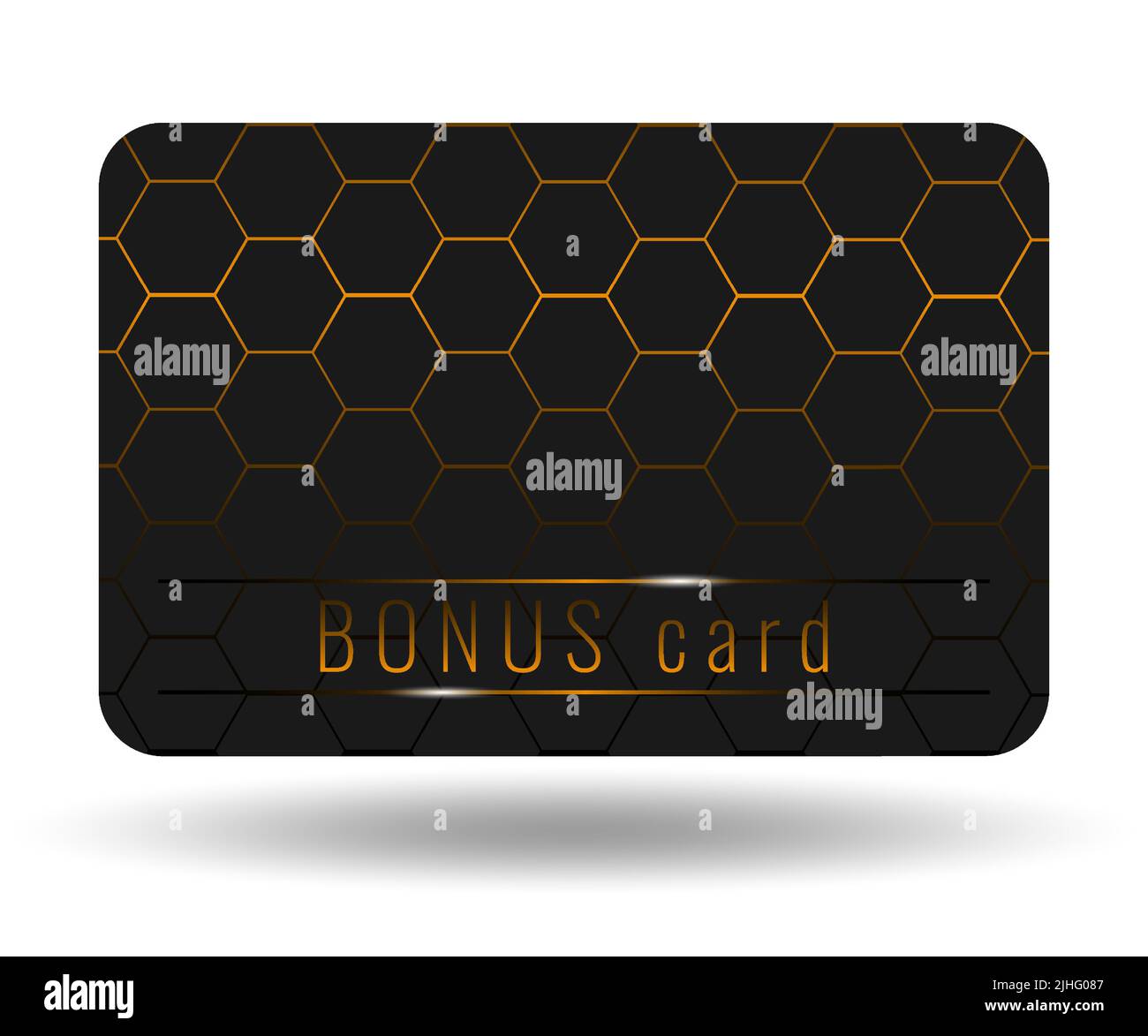 Bonus card, luxury shiny black gradient card. Vector illustration Stock ...