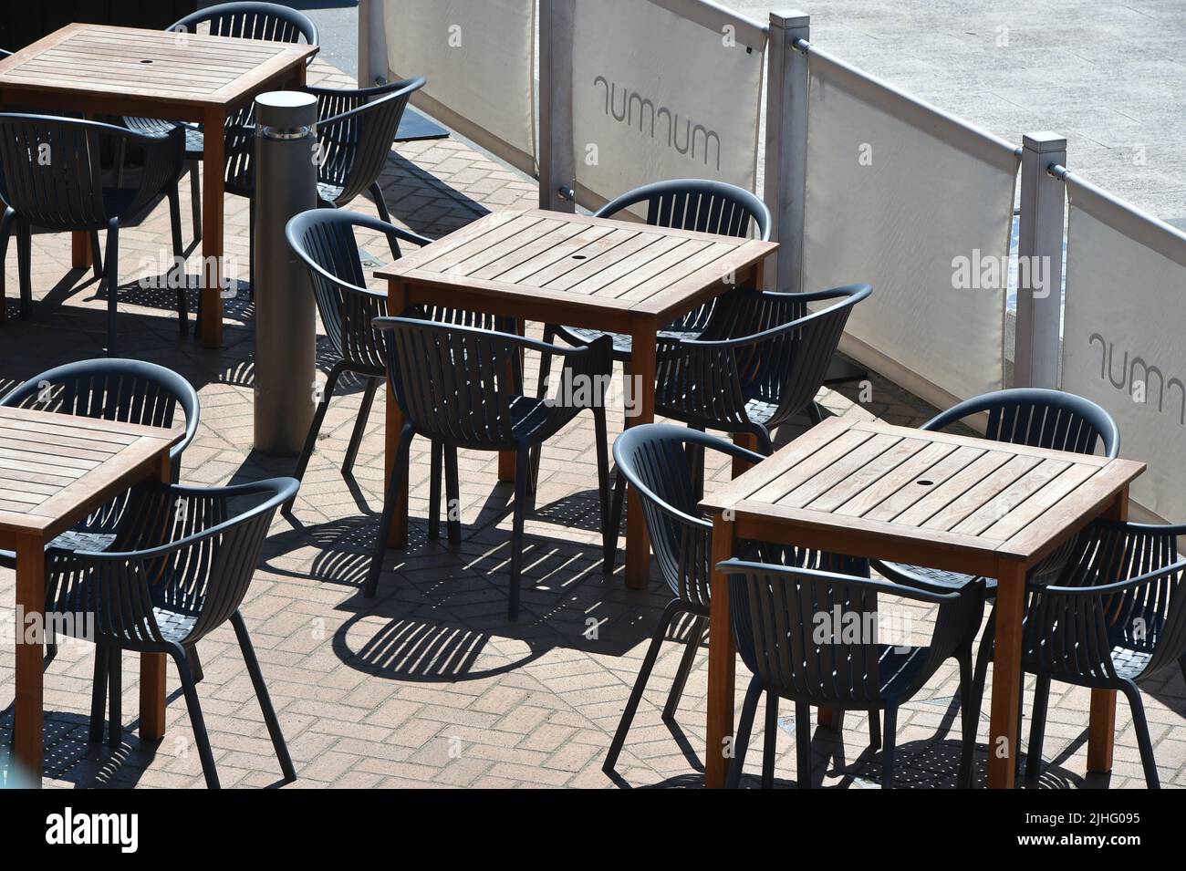 Outdoor Eating spaces Stock Photo - Alamy