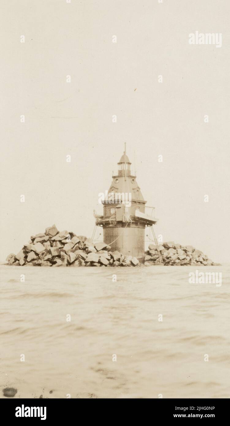 New Jersey - Ship John Shoal. Ship John Shoal Light Station, New Jersey ...