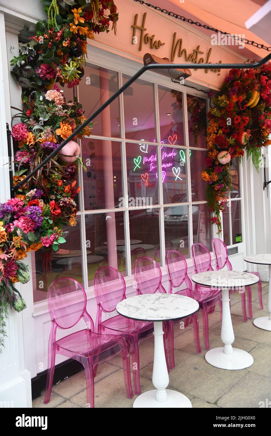 Outdoor Eating spaces Stock Photo - Alamy