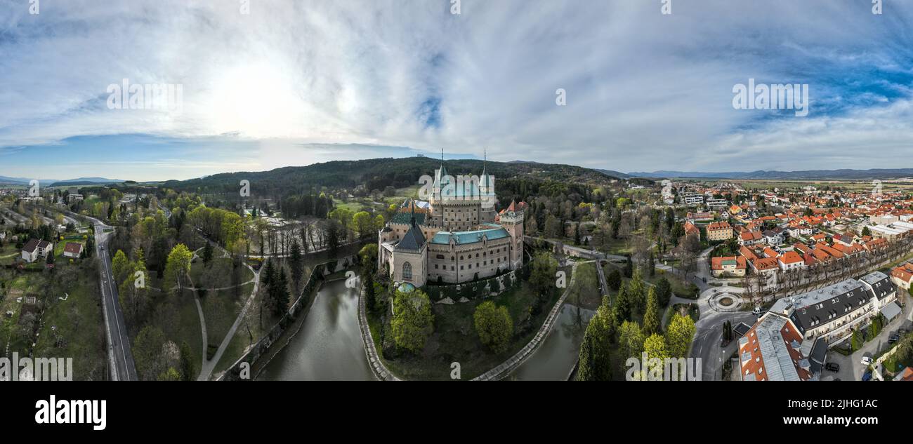 Aerial view of Bojnice castle in Slovakia Stock Photo - Alamy