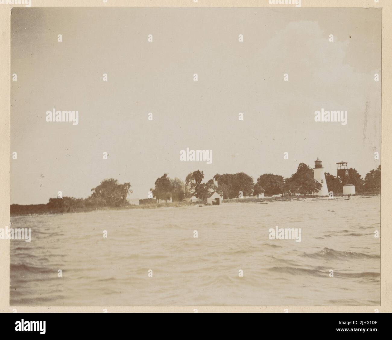 Maryland - Pooles Island. Pooles Island Light Station, Maryland Stock ...