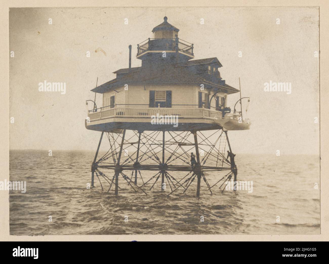 Virginia - Thimble Shoal. Thimble Shoal Light Station, Virginia Stock ...