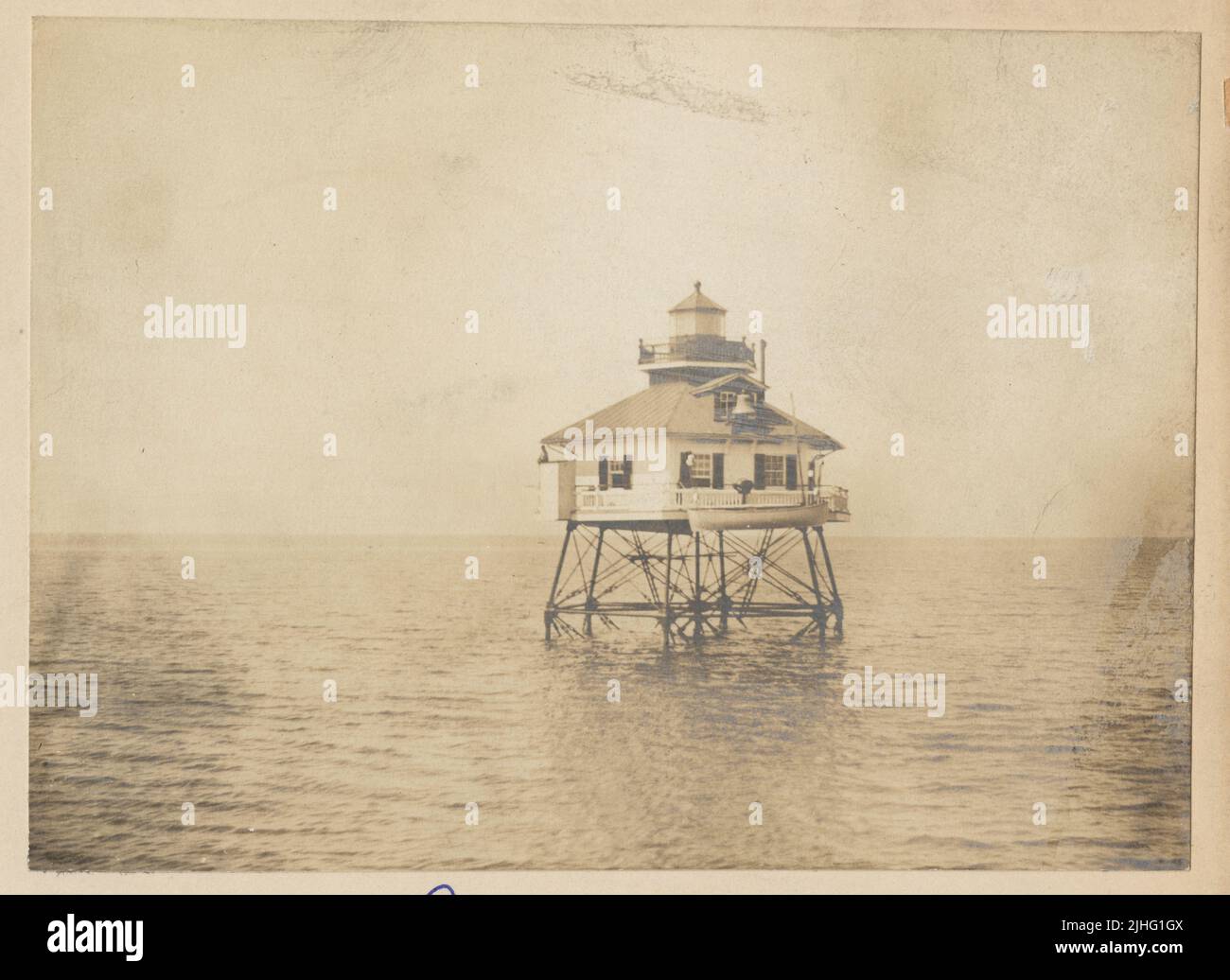 Virginia - Thimble Shoal. Thimble Shoal Light Station, Virginia Stock ...