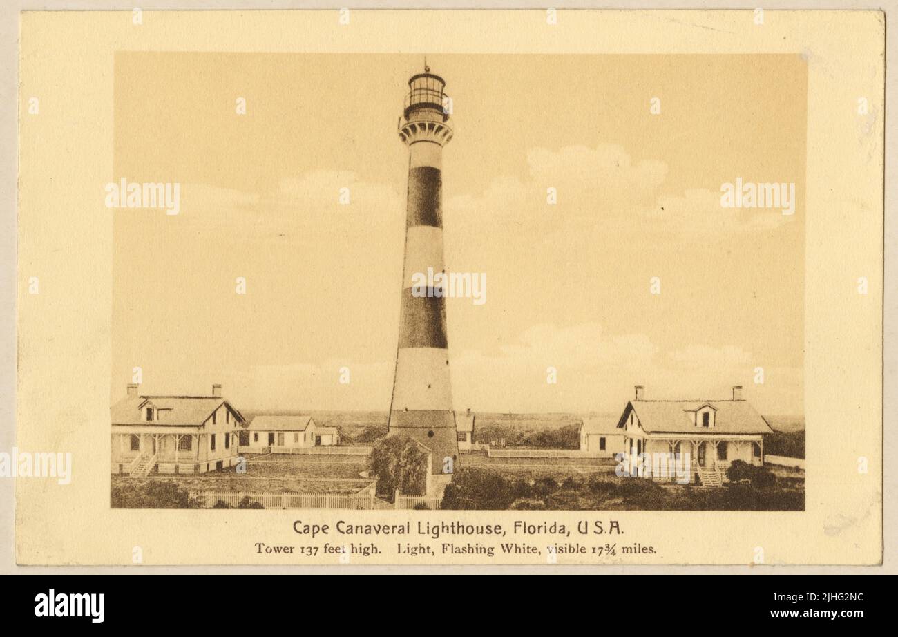 Florida - Cape Canaveral. Cape Canaveral Light Station, Florida. Tower ...