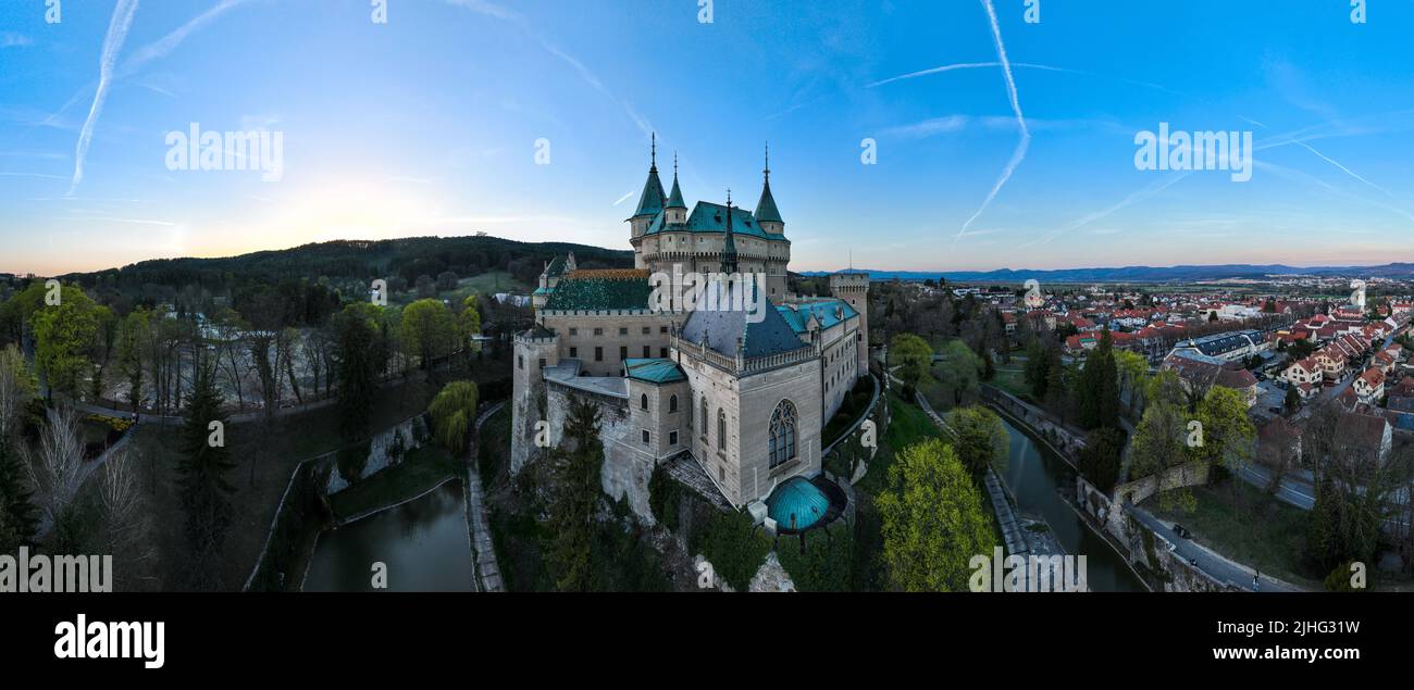Aerial view of Bojnice castle in Slovakia Stock Photo - Alamy