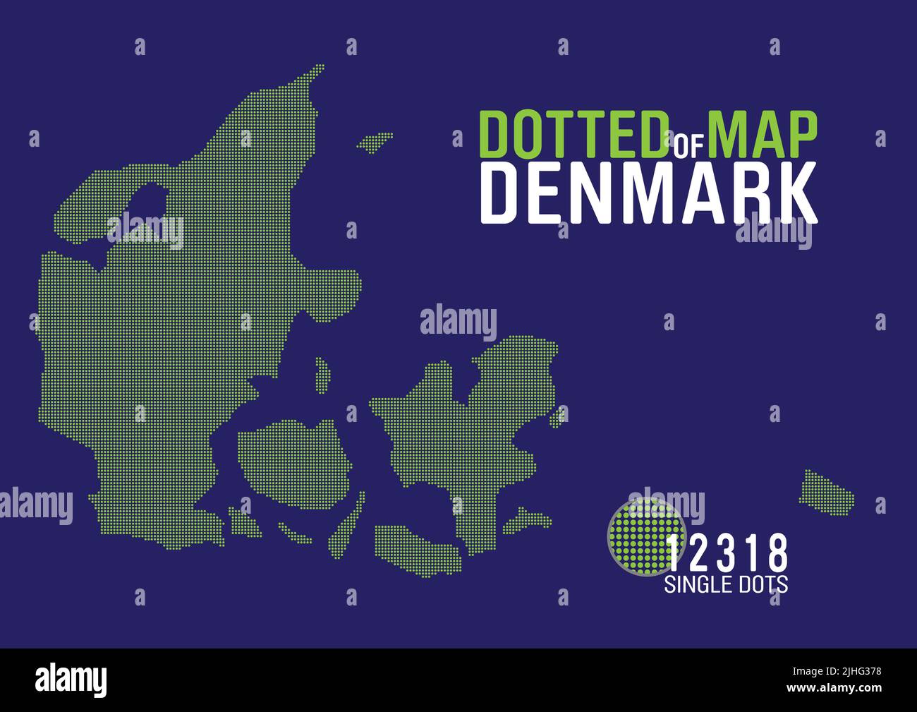 a dotted map of denmark Stock Vector Image & Art - Alamy