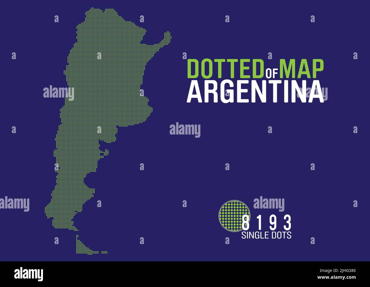 a dotted map of argentina Stock Vector Image & Art - Alamy