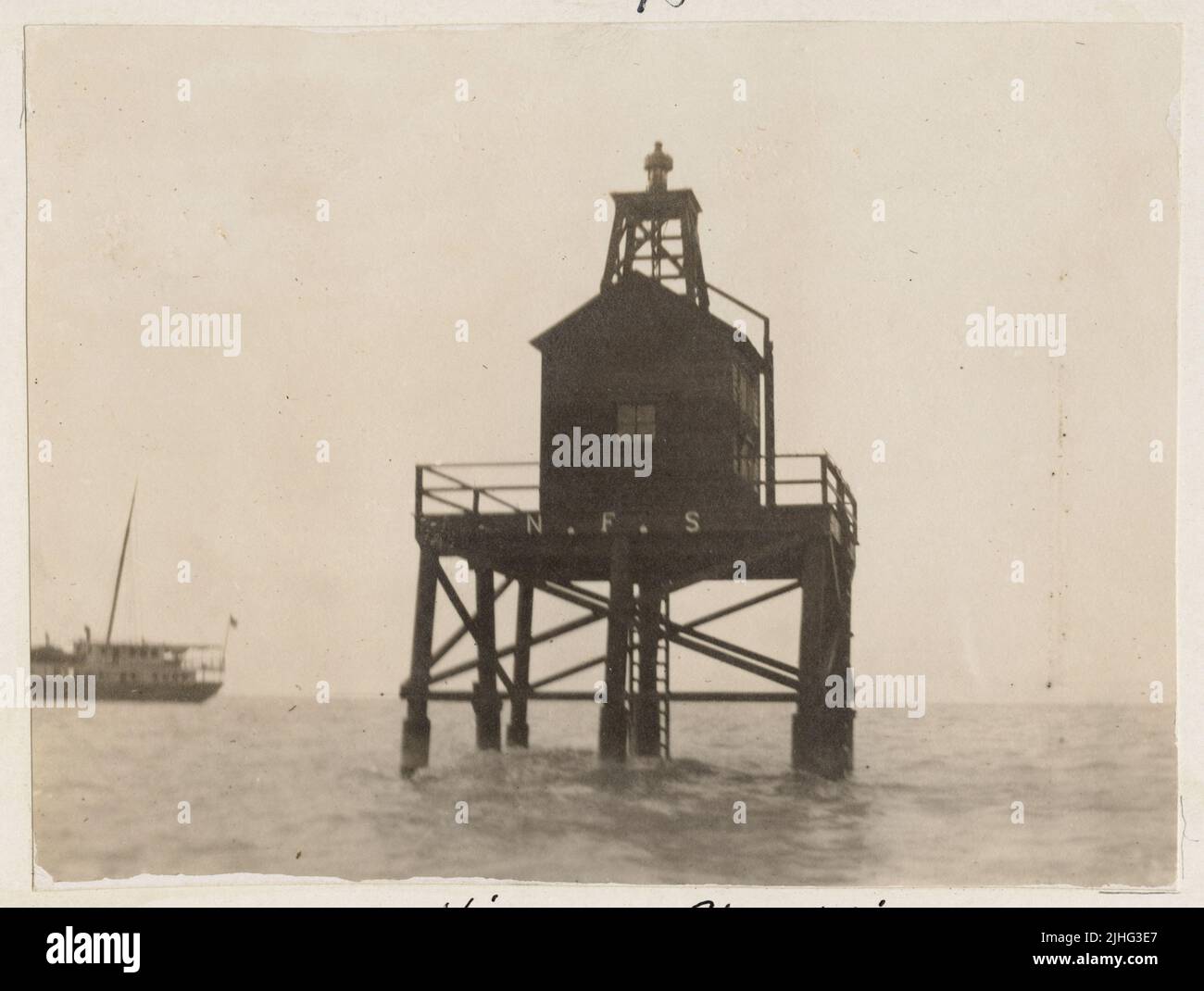 Florida - Hawk Channel. Hawk Channel Lights, Florida. Nine-Foot Shoal ...