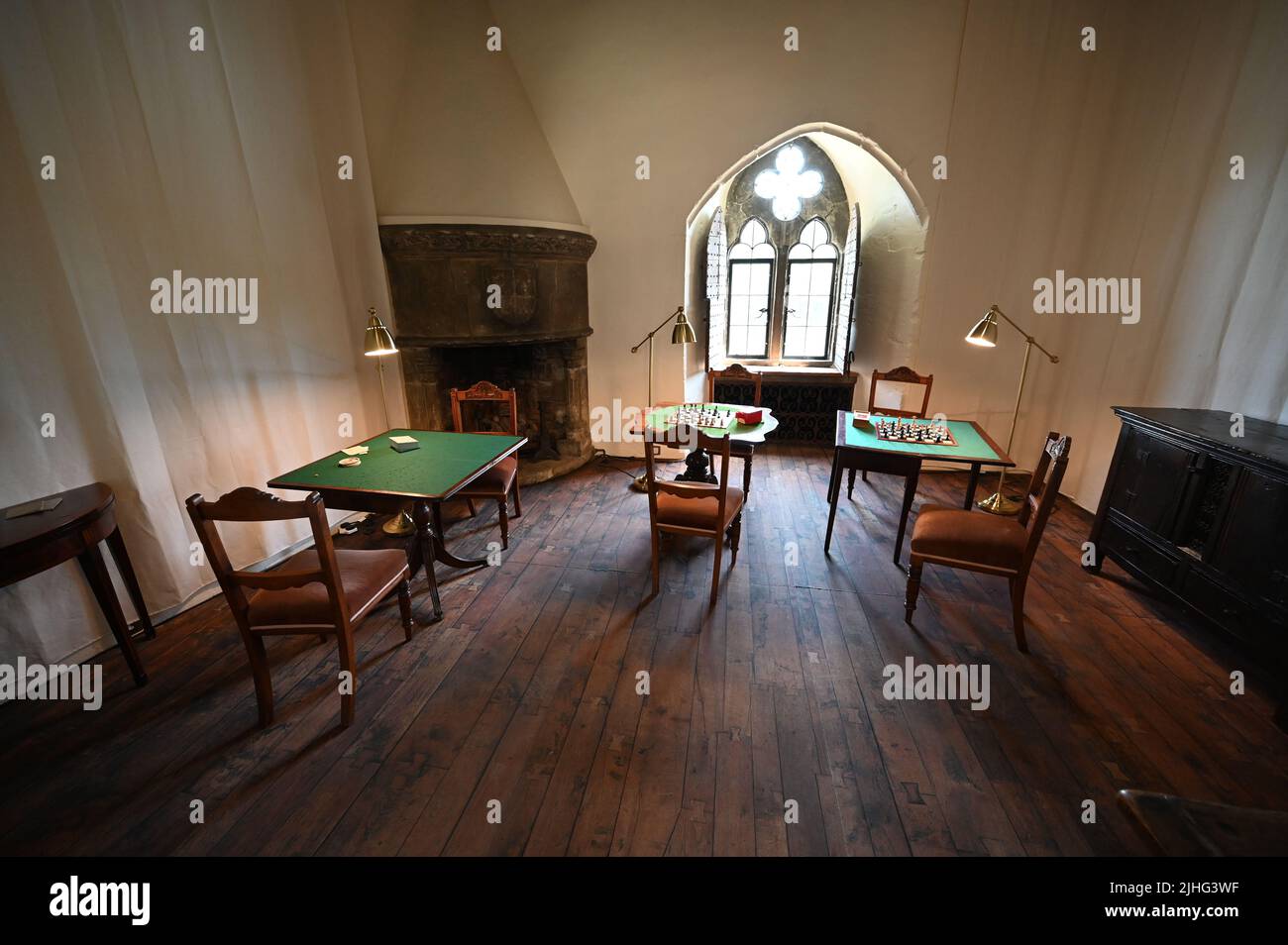 A room at Leeds Castle Stock Photo - Alamy
