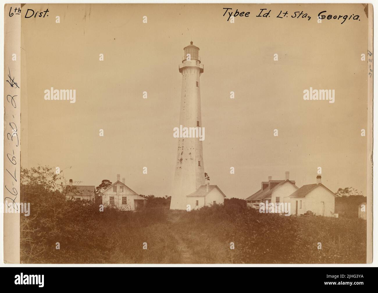 Georgia - Tybee Beacon. Tybee Island Light Station, Georgia Stock Photo ...