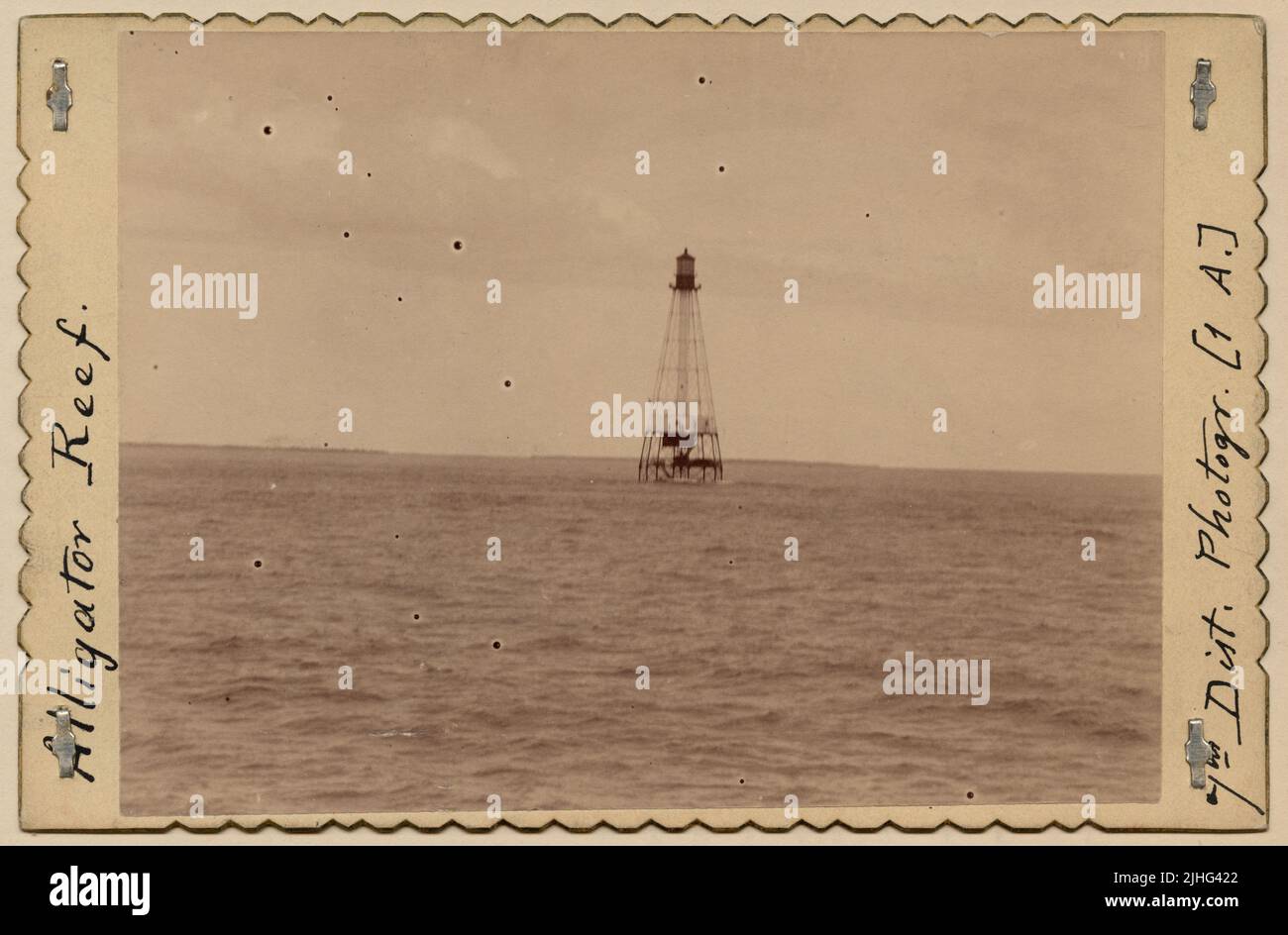 Florida - Alligator Reef. Alligator Reef Light Station, Florida Stock ...