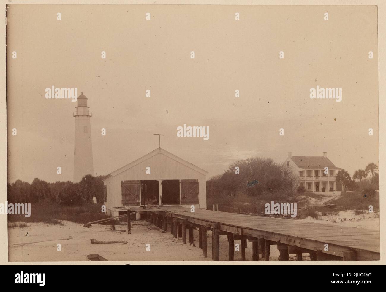 Florida - Egmont Key. Egmont Key Light Station and Depot, Florida ...