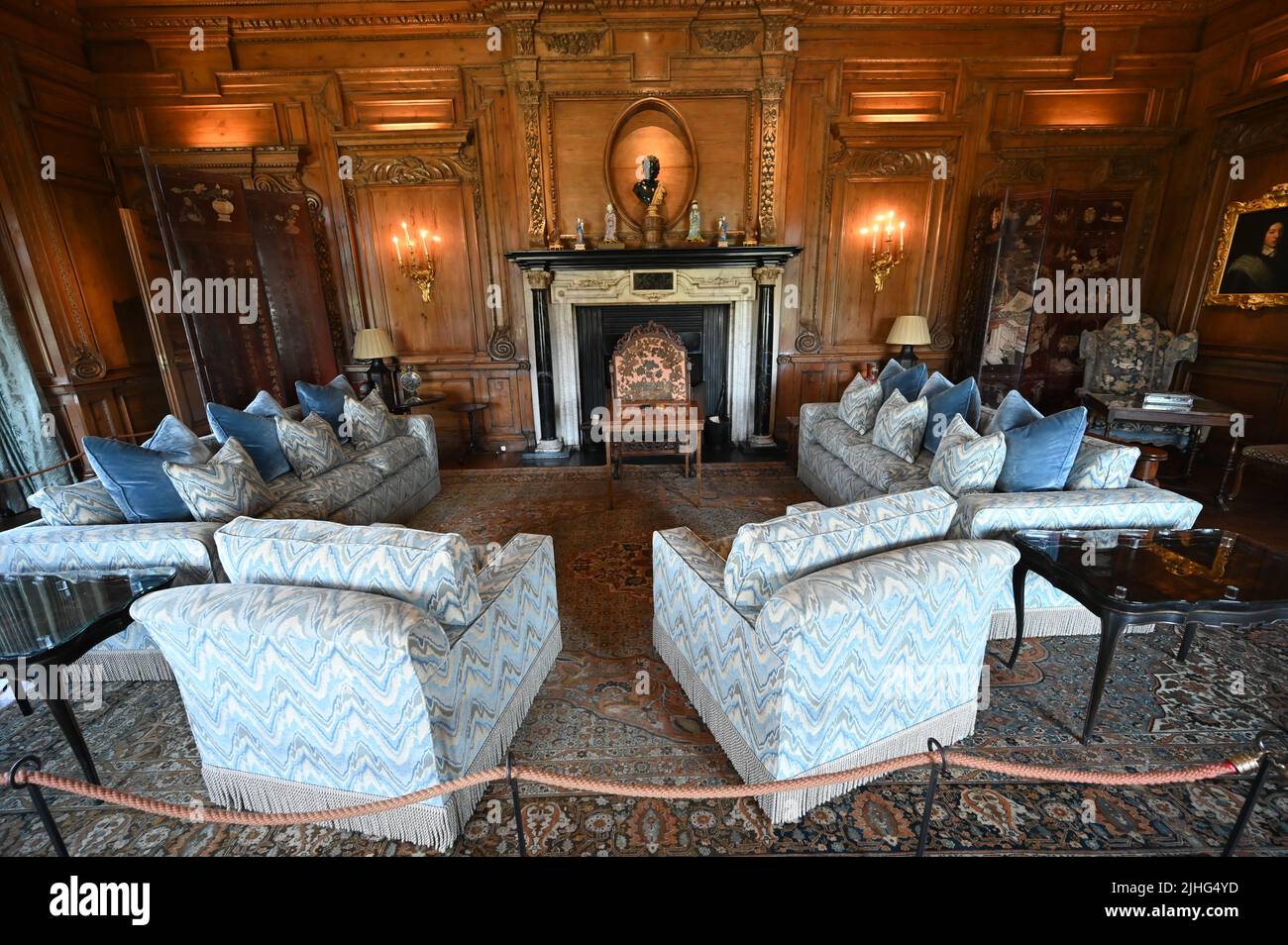 A reception room at Leeds Castle Stock Photo - Alamy