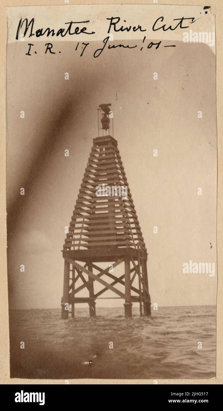 Florida - Manatee River. Manatee River Cut Light, Florida Stock Photo ...