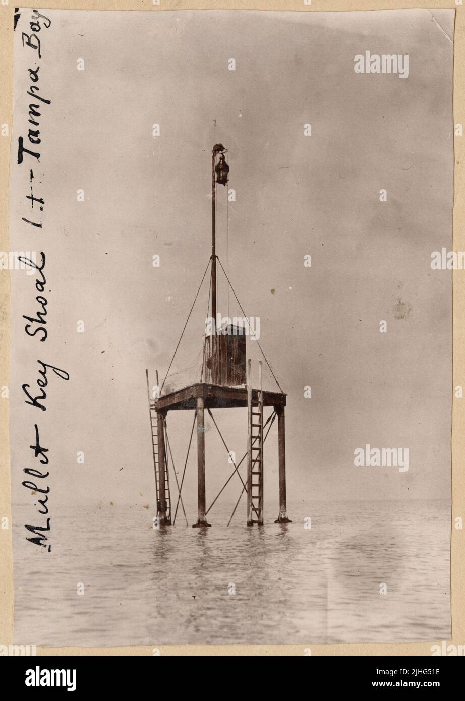 Florida - Mullet Key Shoal. Mullet Key Shoal Light, Florida Stock Photo ...