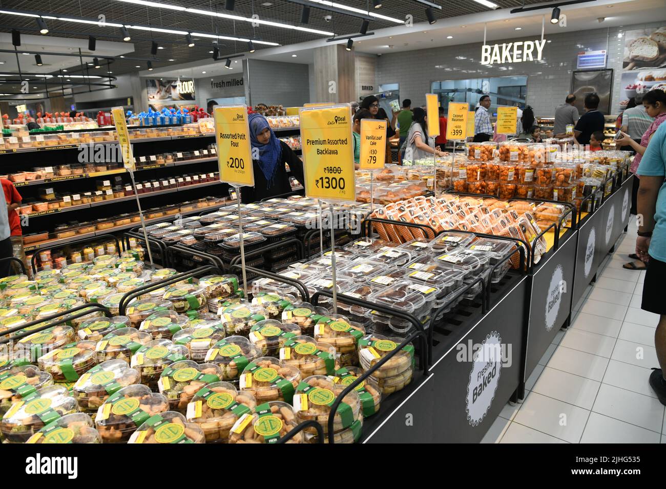 Lulu Hypermarket interior of Lulu Mall in Lucknow, Uttar Pradesh, India ...