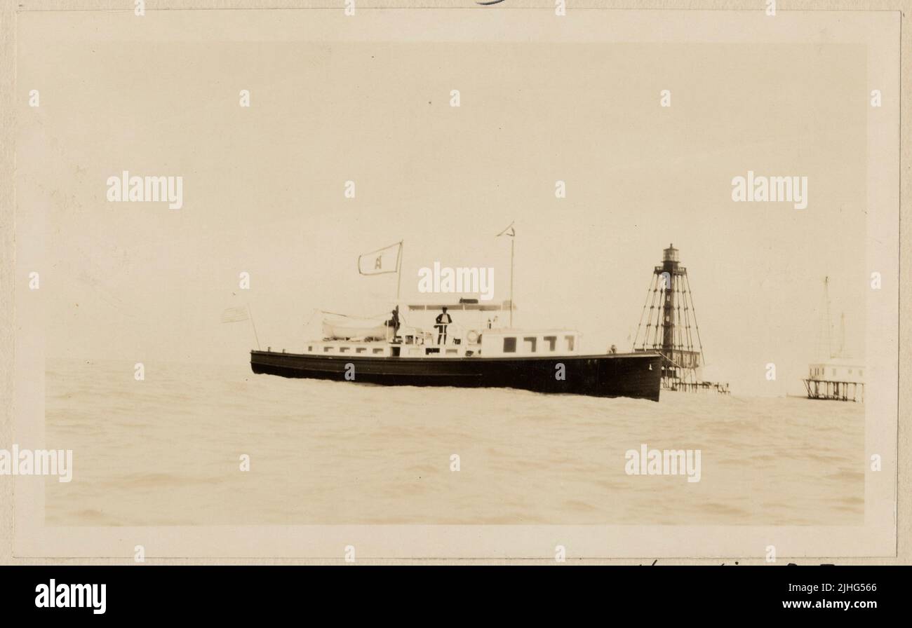 Florida - Sand Key. Sand Key Light Station, Florida. Tender "Poppy" at ...