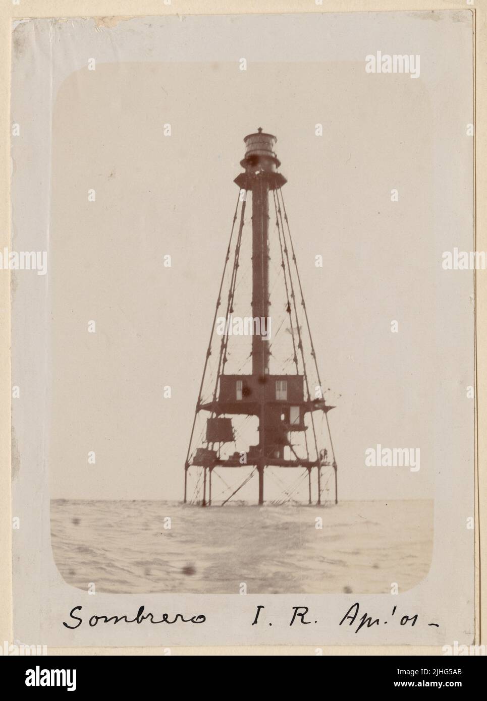 Sombrero key lighthouse florida hi-res stock photography and images - Alamy