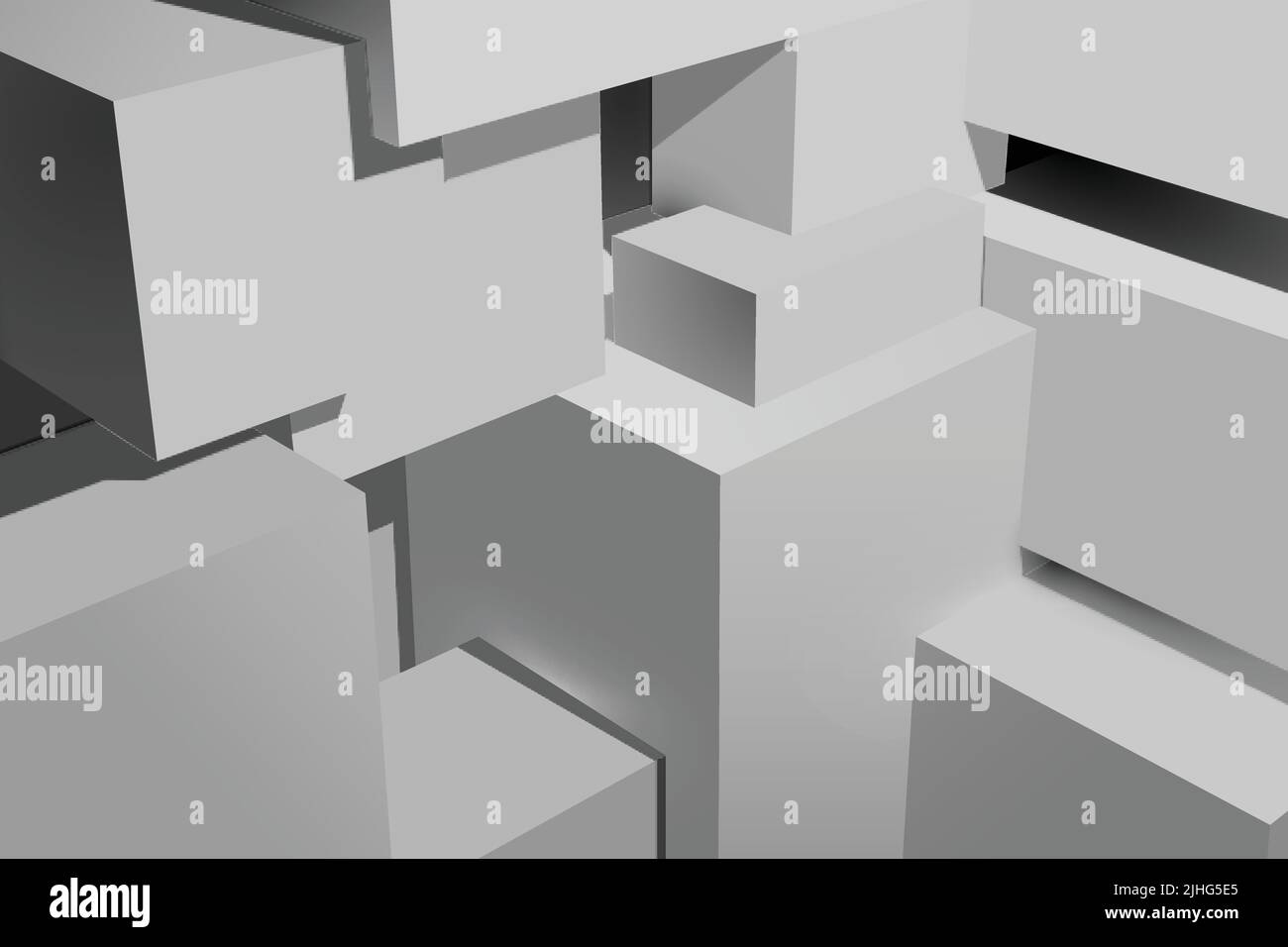 Cube poster Black and White Stock Photos & Images - Alamy