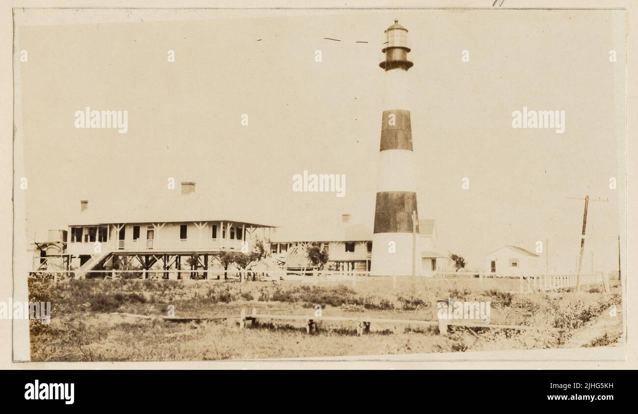 Texas - Bolivar Point. Bolivar Point Light Station, Texas. General view ...