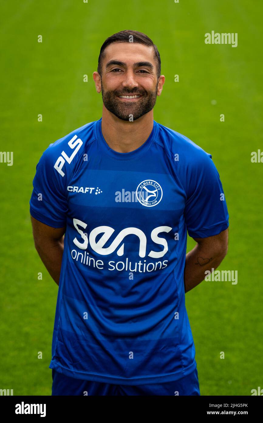 ALMERE, NETHERLANDS - JULY 14: Agil Etemadi of Almere City FC during ...