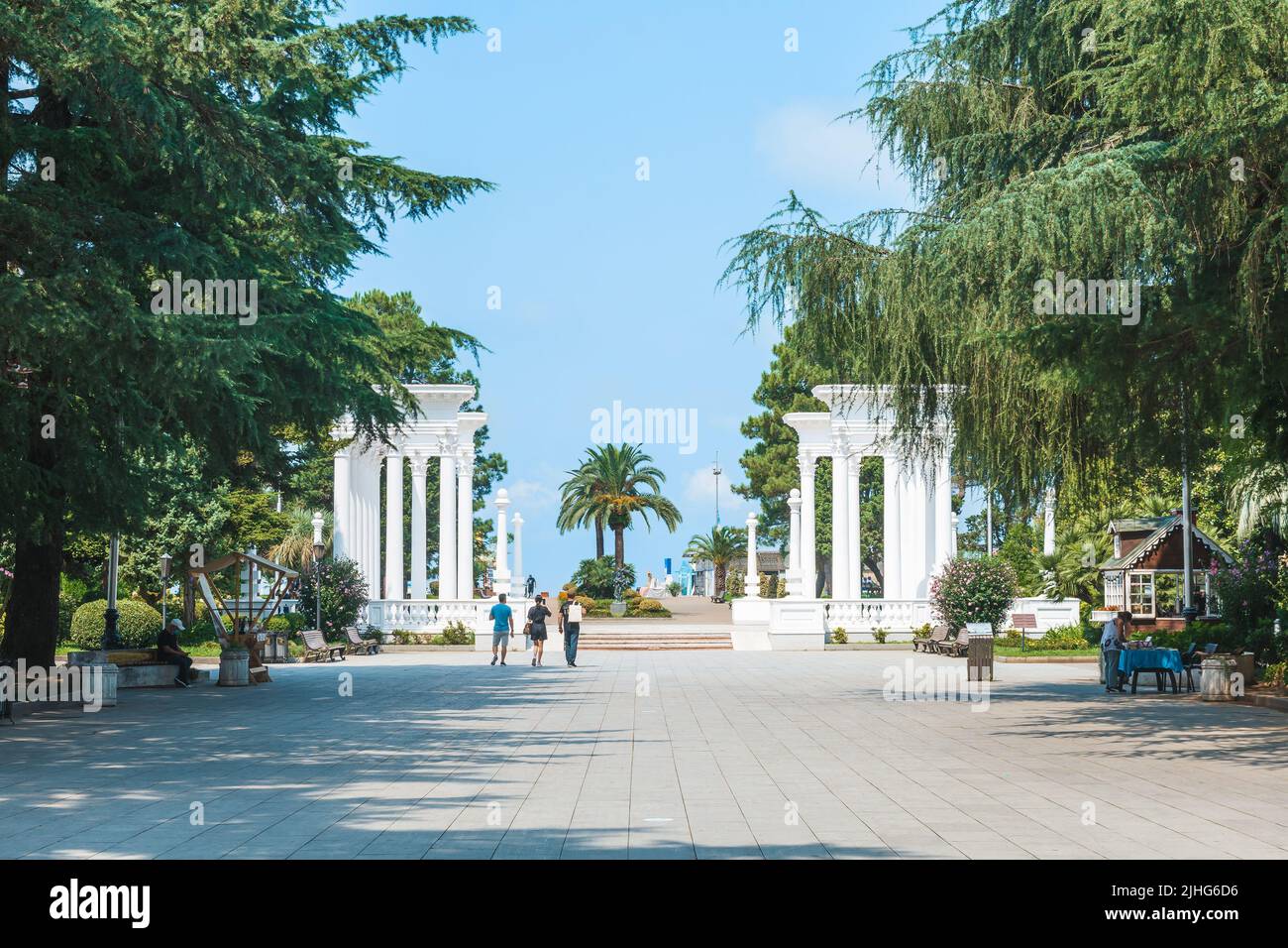 Cityscape with beautiful architecture. Europe square in Batumi Stock ...