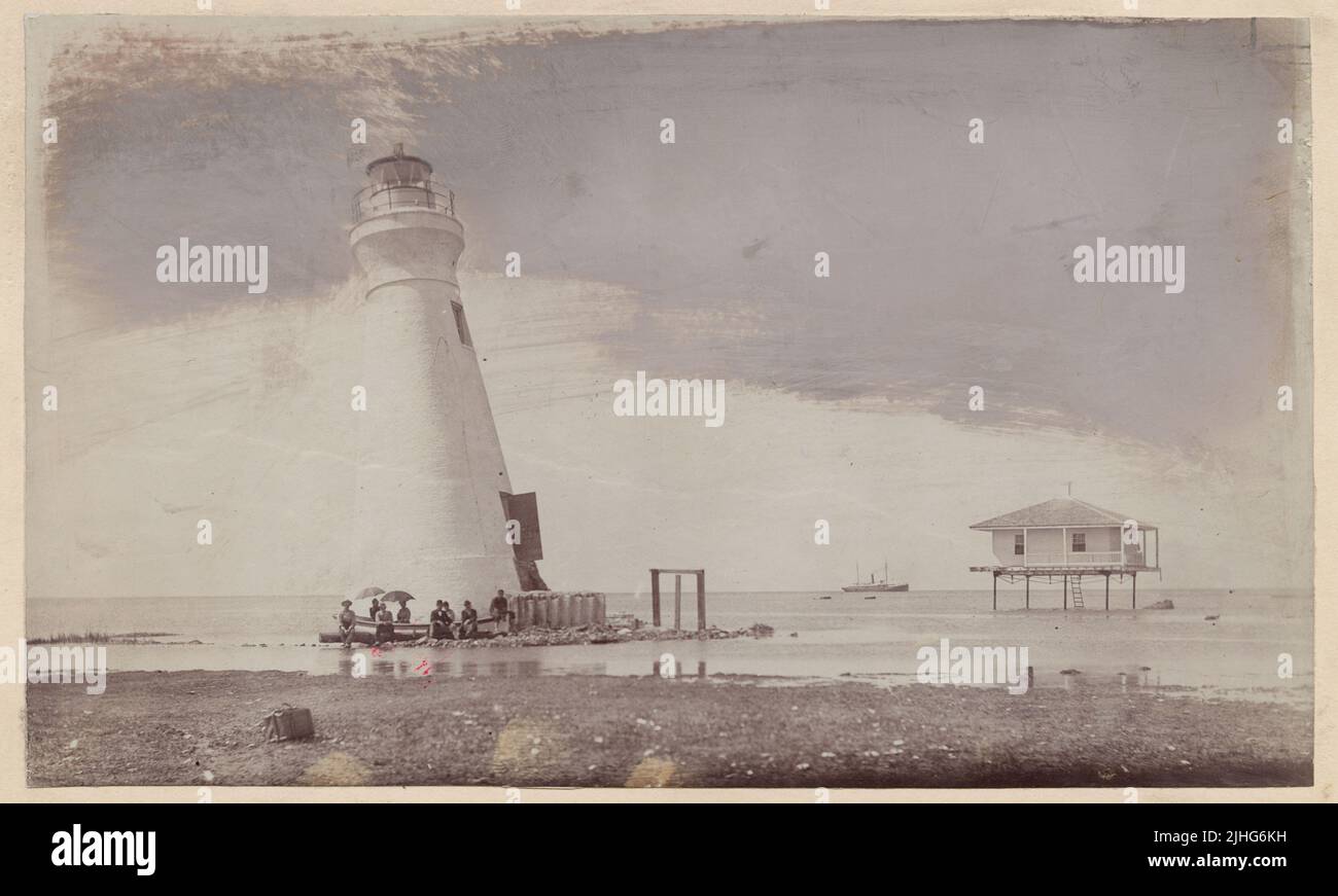 Louisiana - Chandeleur. Chandeleur Light Station, Louisiana. Destroyed ...