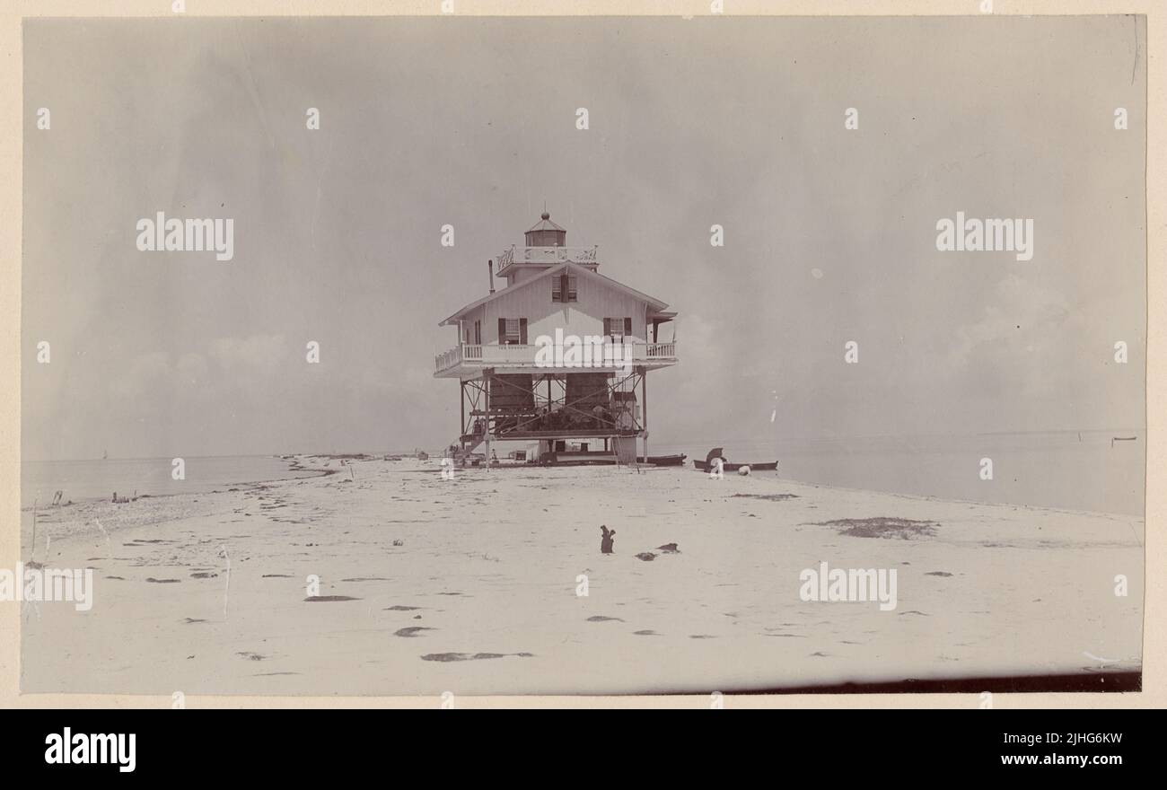 Mississippi - Cat Island. Cat Island Light Station, Mississippi Stock ...