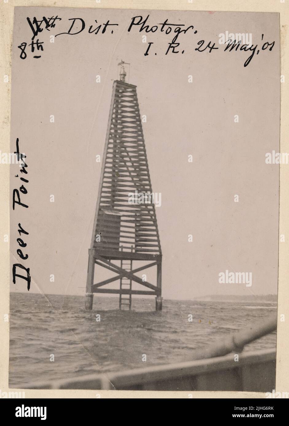 Florida - Deer Point. Deer Point Beacon Light, Florida Stock Photo - Alamy