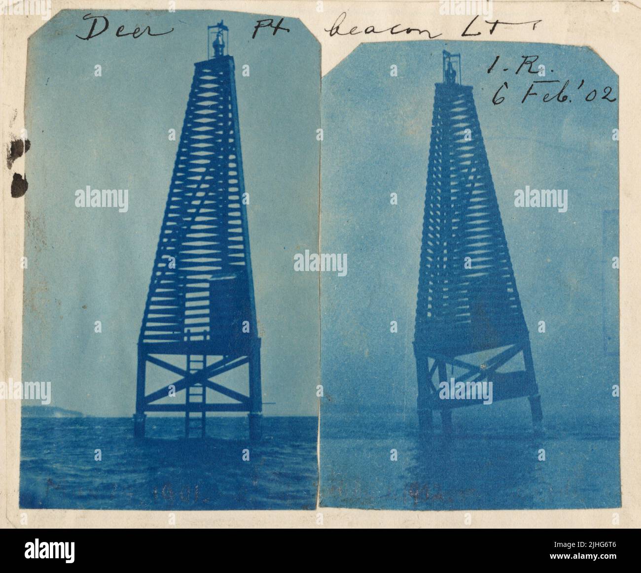 Florida - Deer Point. Deer Point Beacon Light, Florida Stock Photo - Alamy