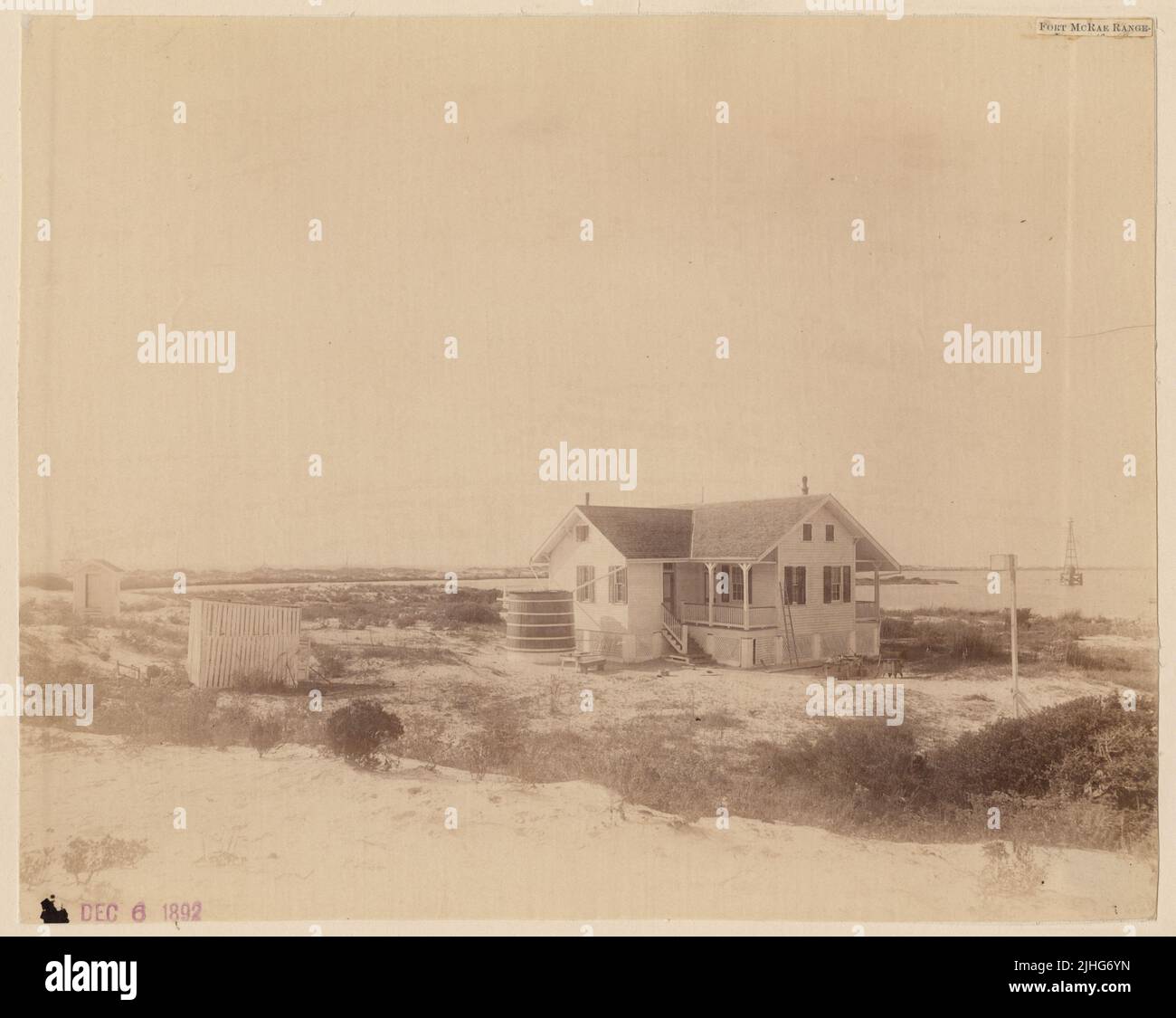 Florida - Fort McRee. Fort McRee Light Station, Florida. Range beacons ...
