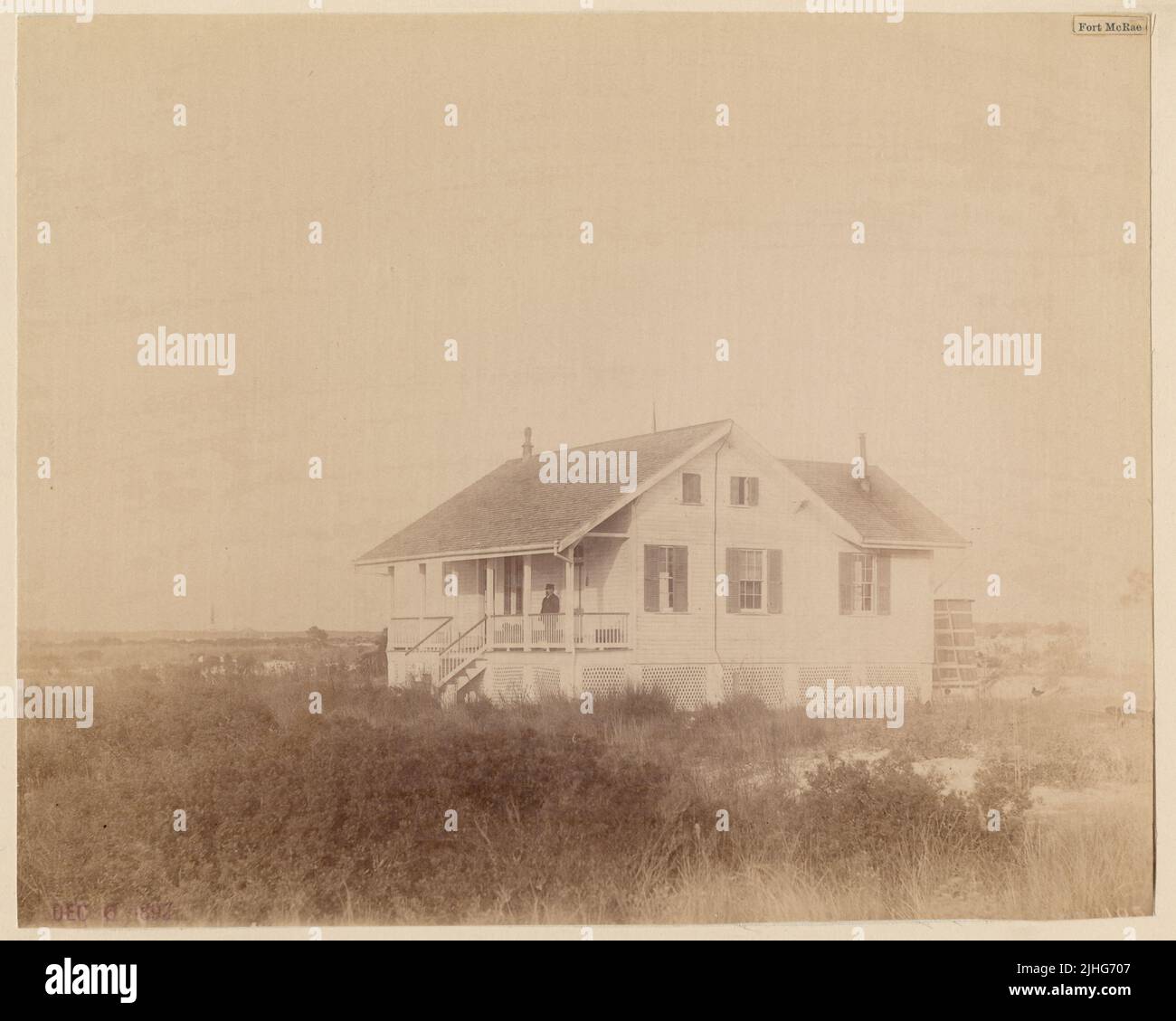 Florida - Fort McRee. Fort McRee Range Lights, Florida Stock Photo - Alamy