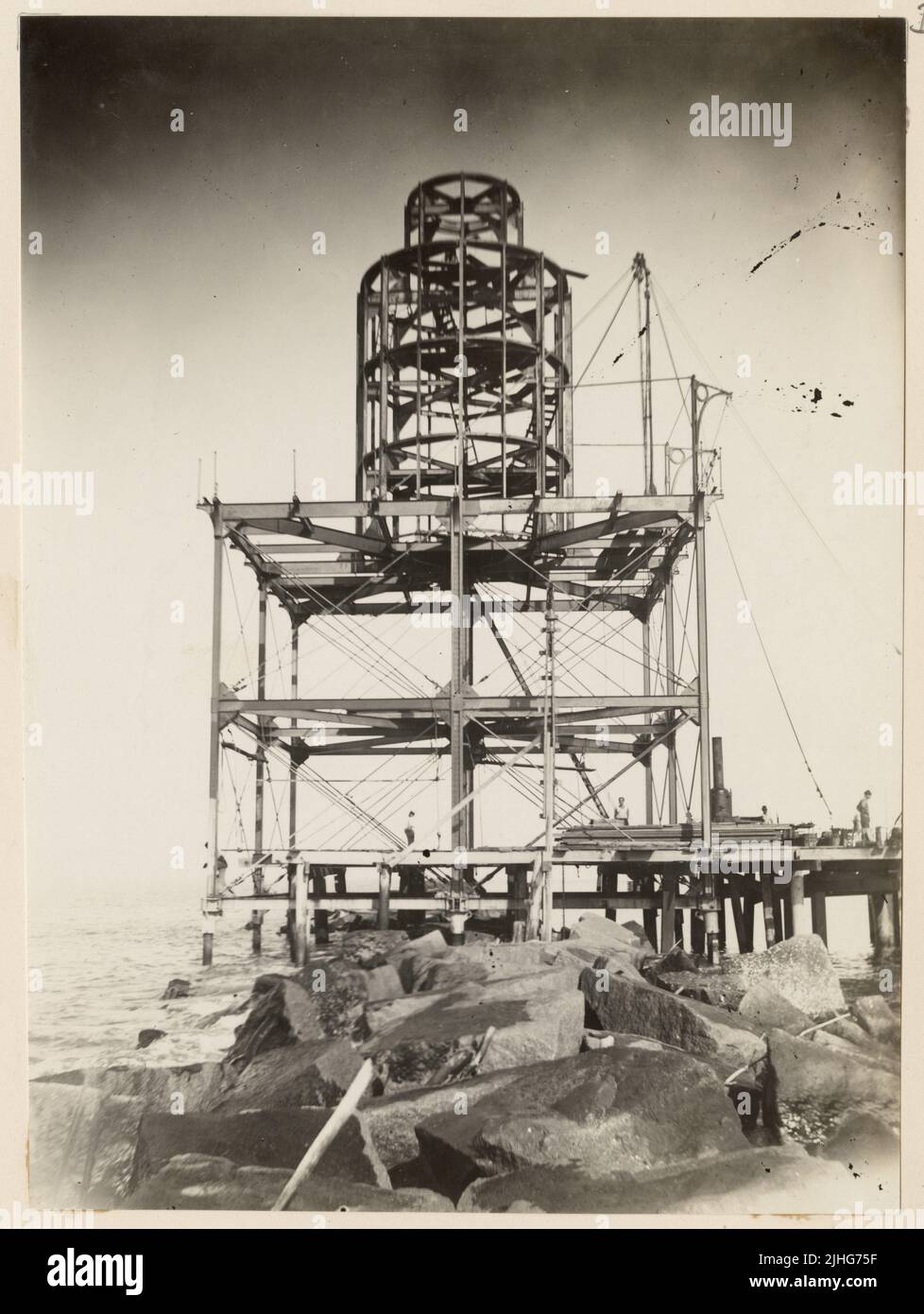 Texas - Galveston. Galveston Jetty Light Station, Texas. Interior ...