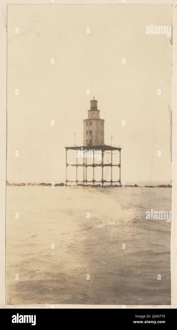 Texas - Galveston. Galveston Jetty Light Station, Texas. Showing ...