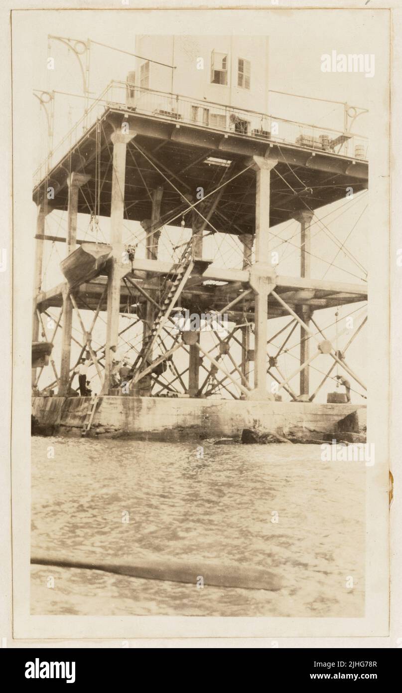 Texas - Galveston. Galveston Jetty Light Station, Texas. Photographs ...