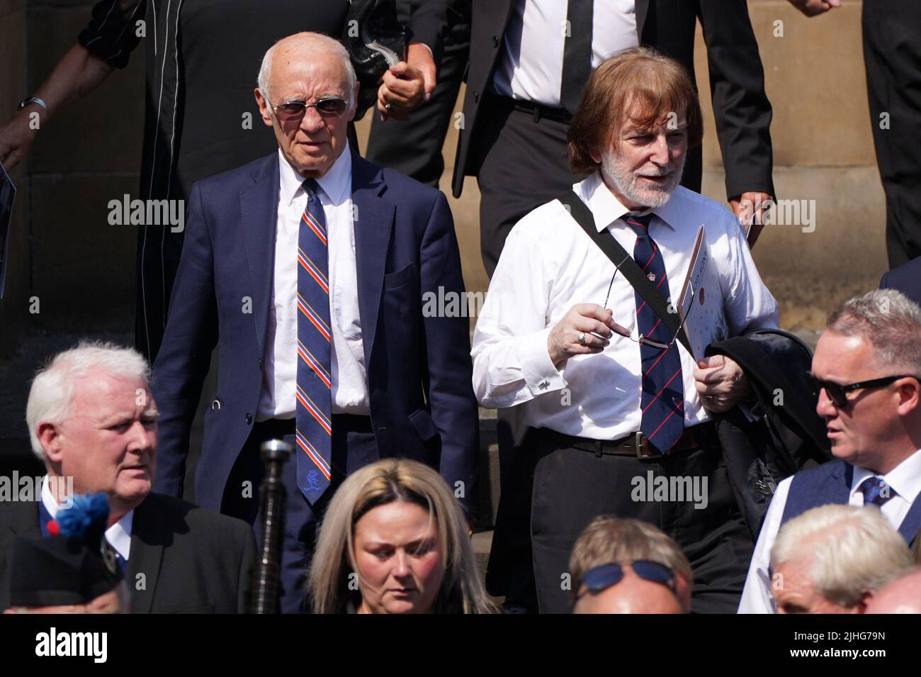 Former Rangers player Willie Henderson (left) and former agent Bill ...