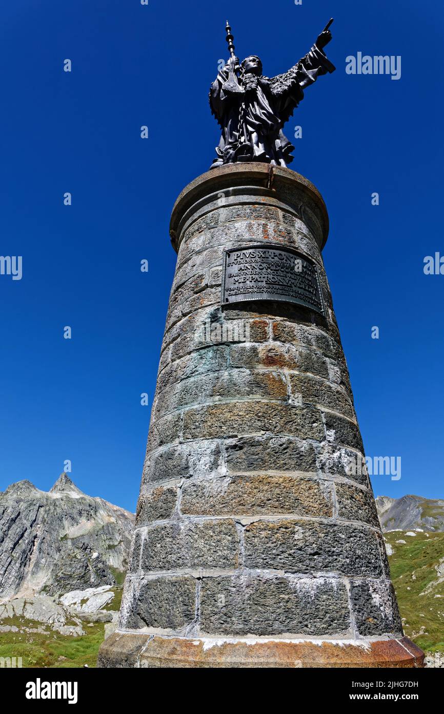 The Great St Bernard Pass Monument This Pass Is The Third Highest In Switzerland At An