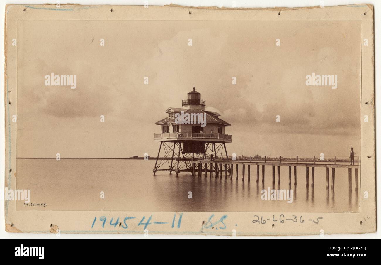 Texas - Fort Point. Fort Point Light Station, Texas Stock Photo - Alamy