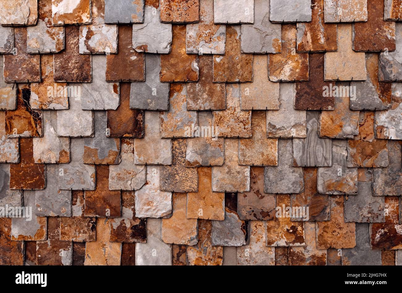 rust-brown slate wall, nature stone brick wall, slate tile background ...