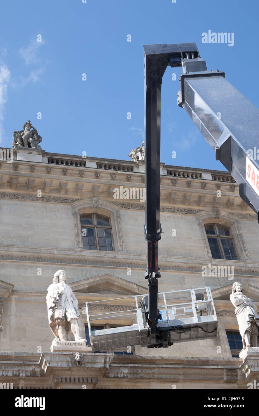 The louvre aerial hi-res stock photography and images - Alamy