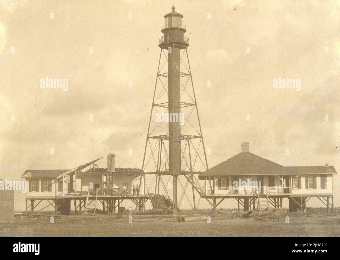 Texas - Brazos River. Brazos River Light Station, Texas Stock Photo - Alamy