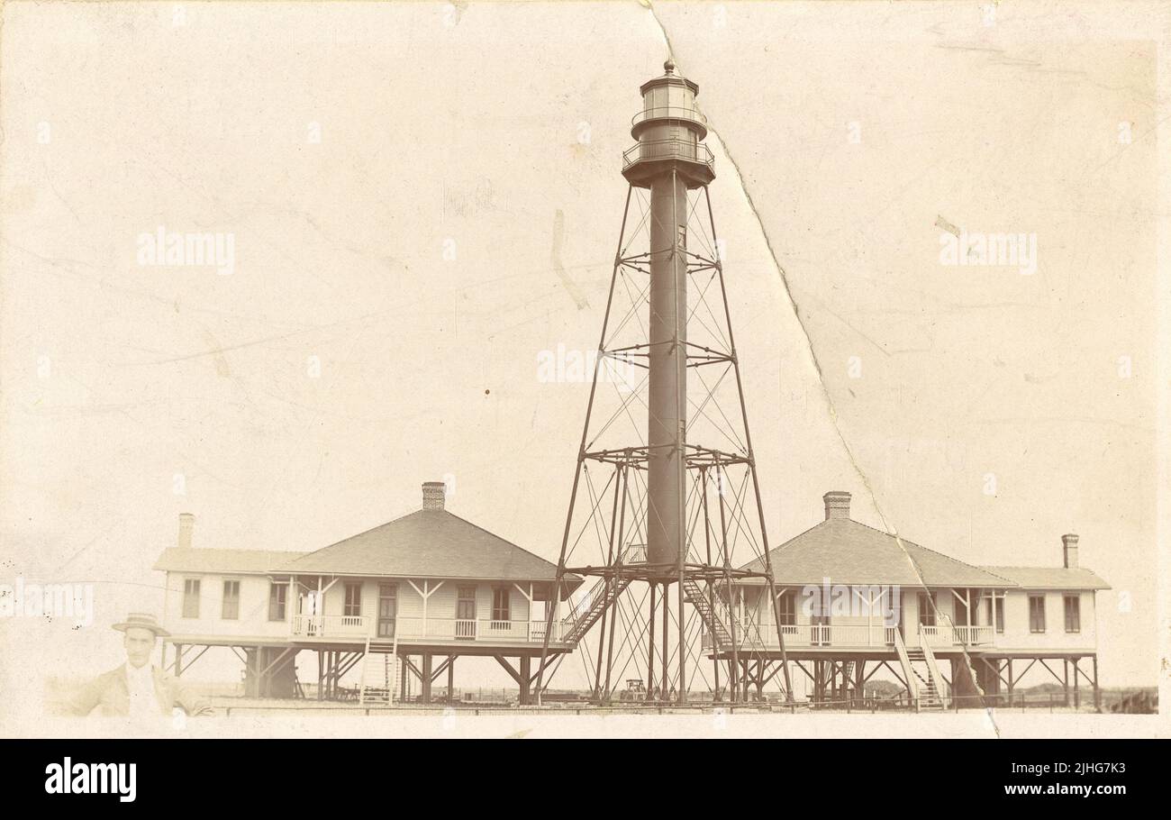 Texas - Brazos River. Brazos River Light Station, Texas. Completed on ...