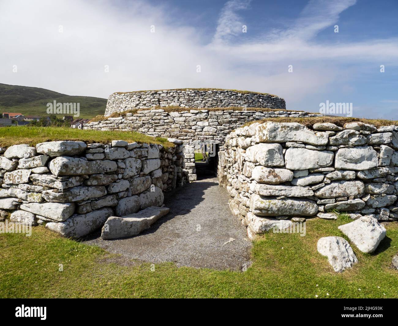 Clickimin Broch an Iron age fortified building in Lerwick, Shetland ...