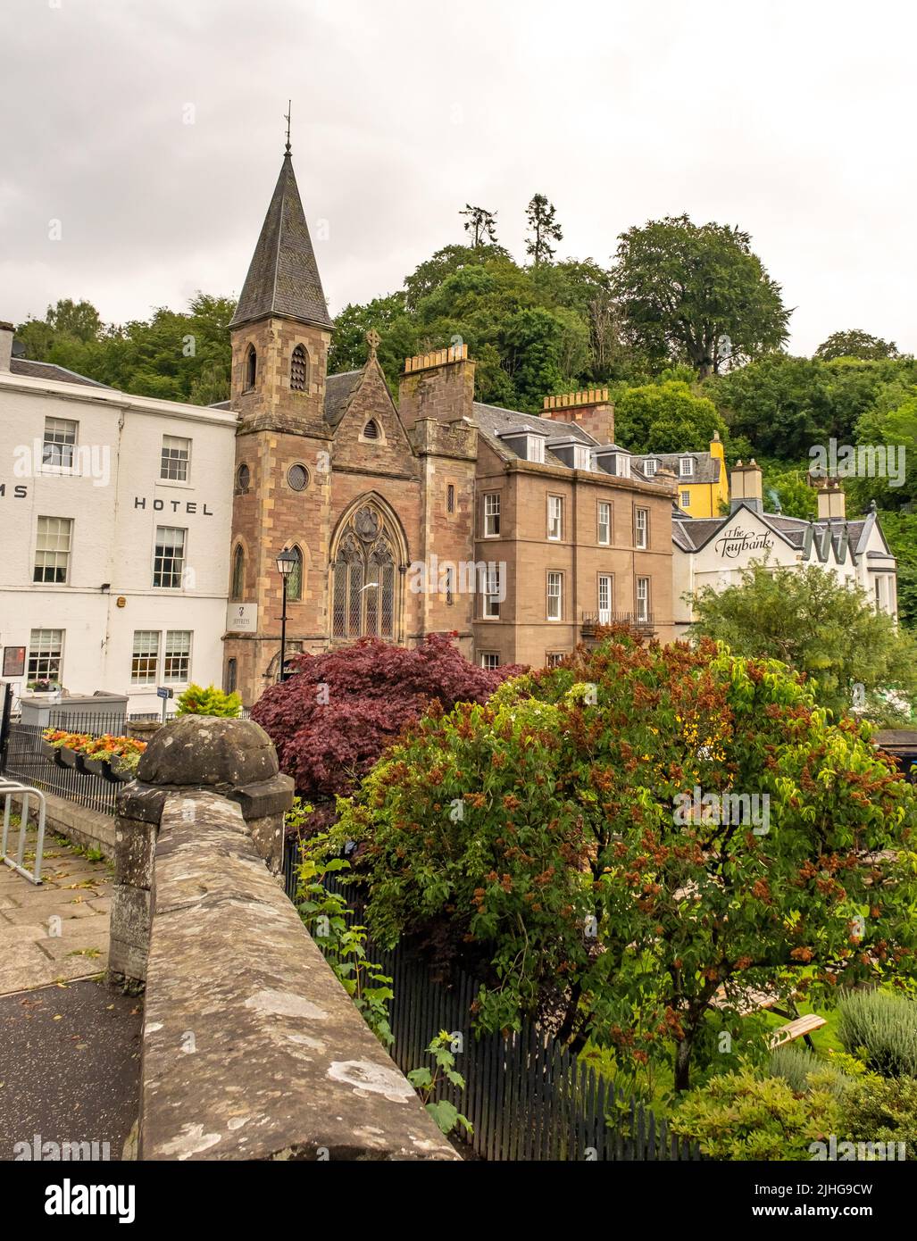 Dunkeld, Perthshire, Scotland – June 29 2022. Historic buildings ...