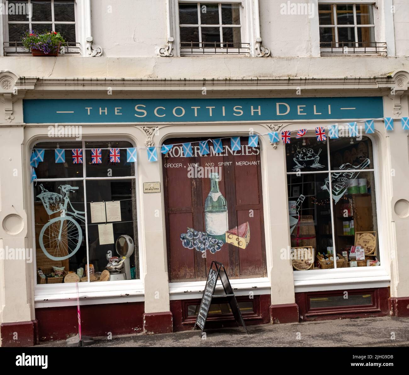 Dunkeld, Perthshire, Scotland – June 29 2022. The exterior of Robert ...